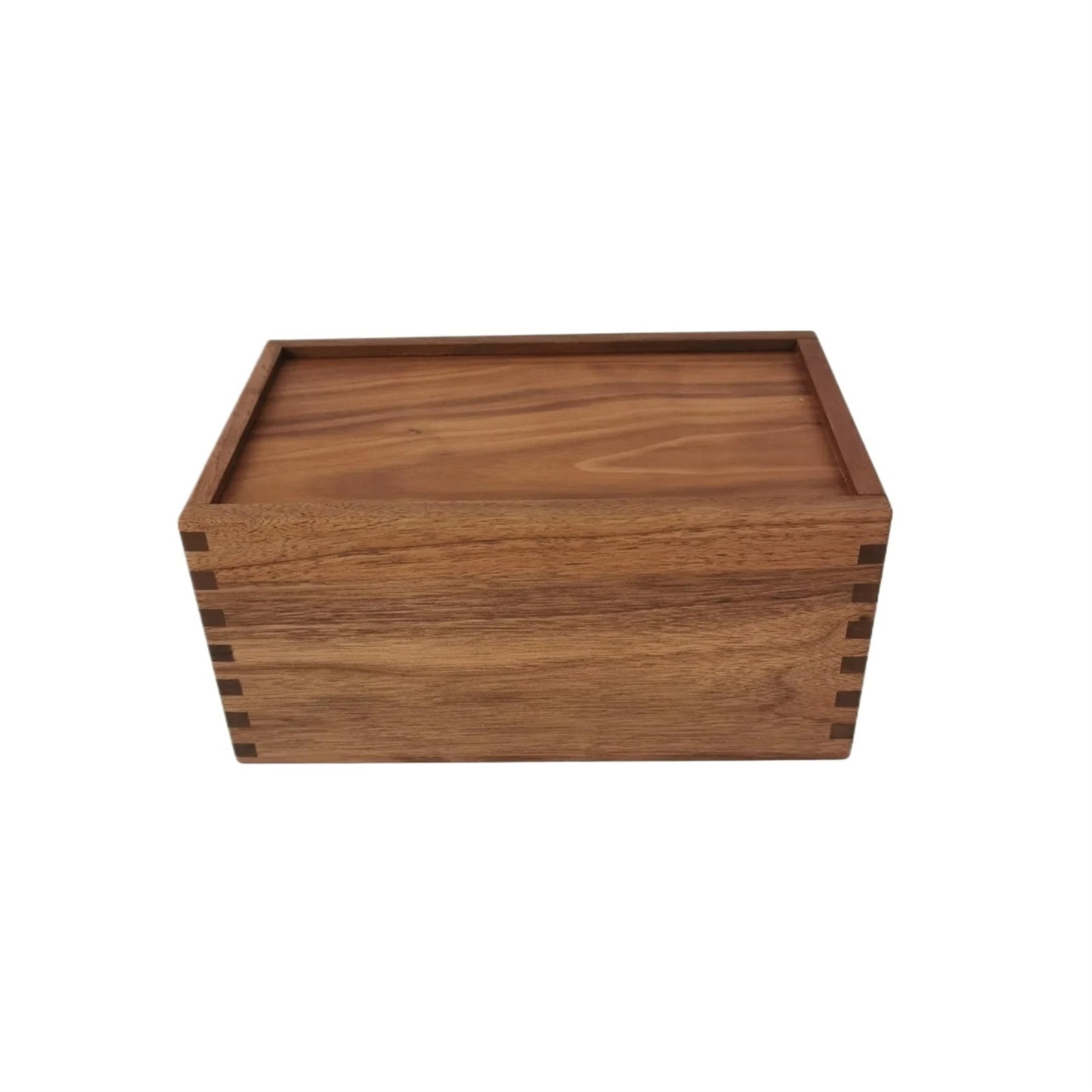 Black Walnut Solid Wood Push Pull Storage Bin Organizer Boxes With ...