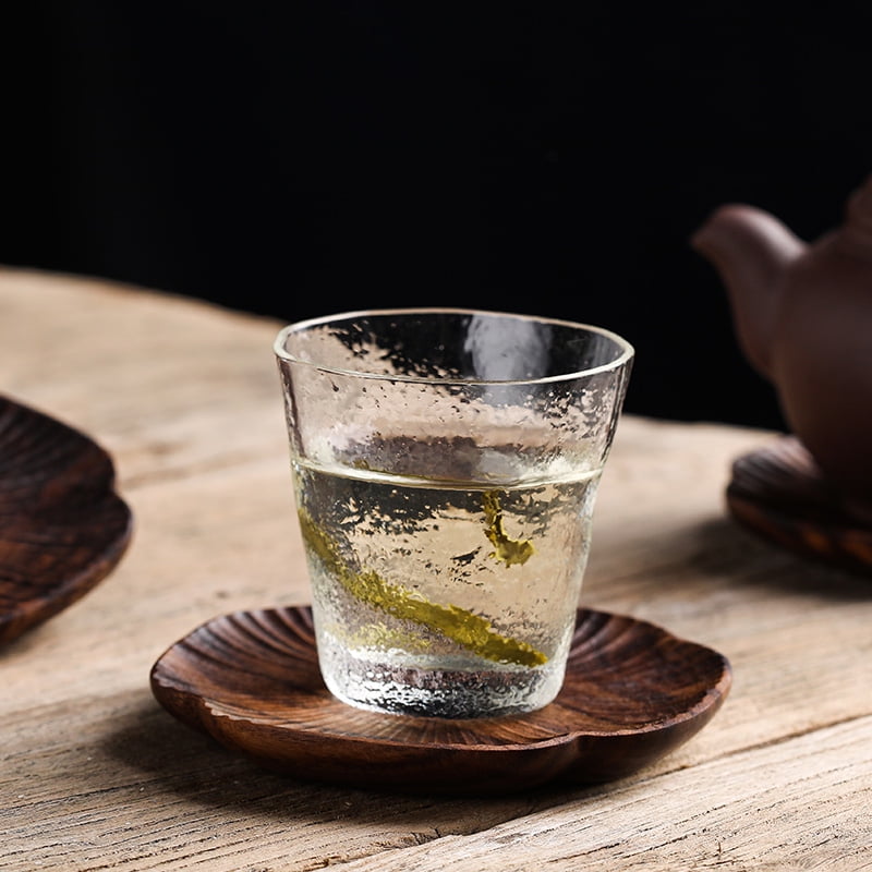 Black Walnut Wood Coasters Set – Handcrafted Four-Leaf Clover Design ...