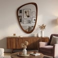 Black Walnut Wood Color 24"x36" Irregular Solid Wood Frame Decorative ...