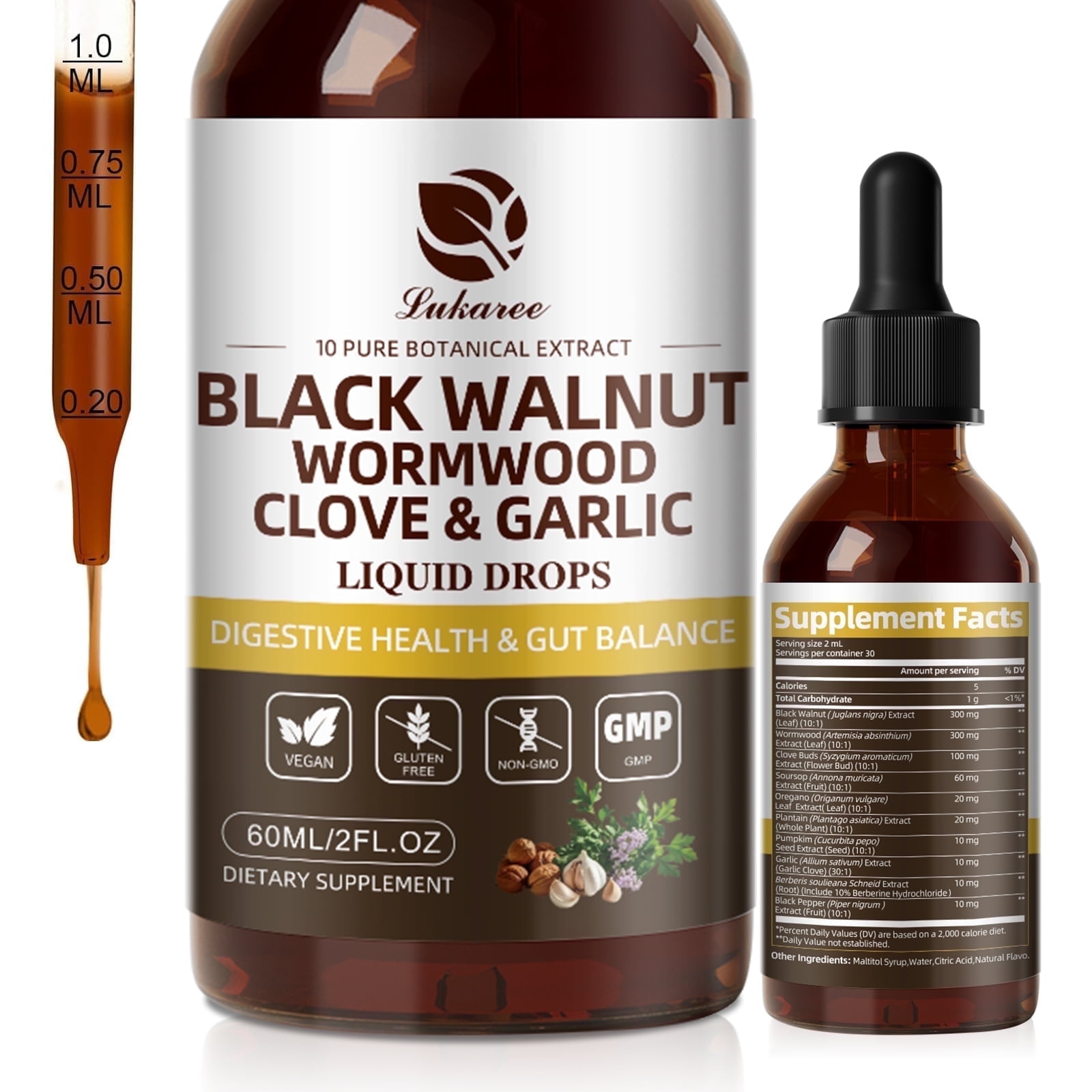 Black Walnut Wormwood Tincture – Rapid Gut Cleanse & Digestive Health ...