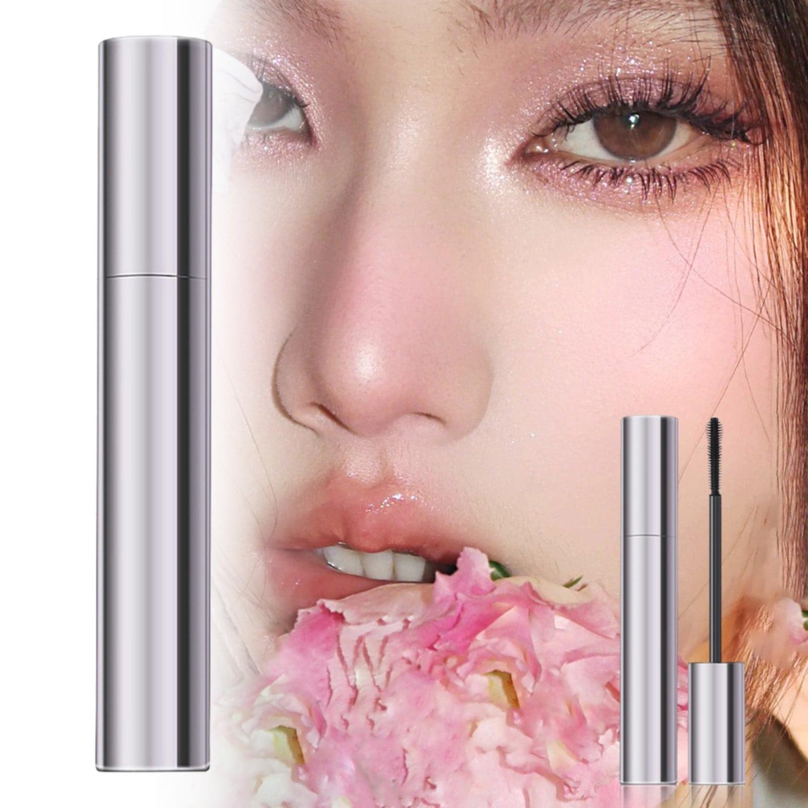 Black Washable Metal Mascara Wand,Bristleless Metal Mascara Brush ...