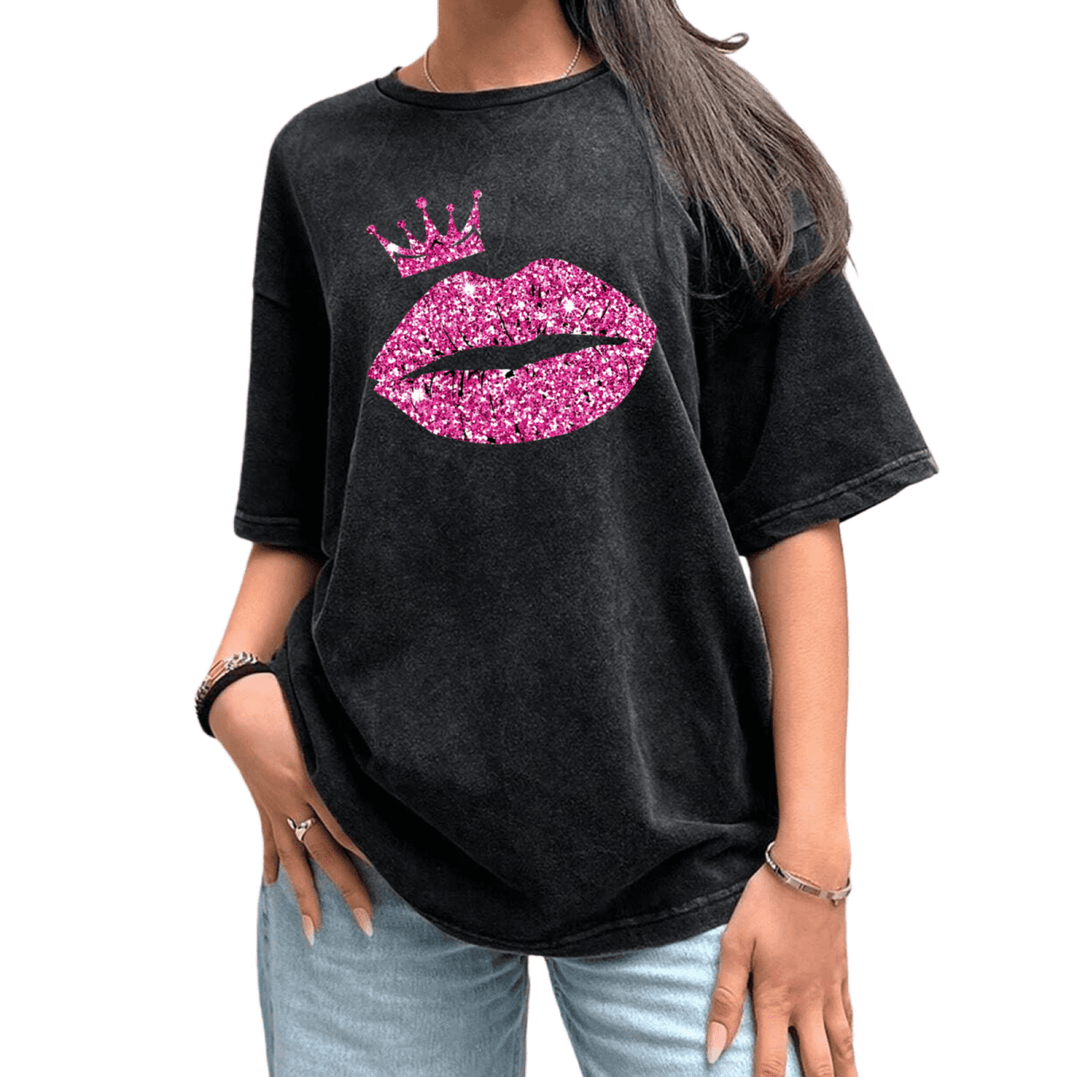 Black Washed Matisse Boho Sunflower Floral Printed Women's Vintage ...