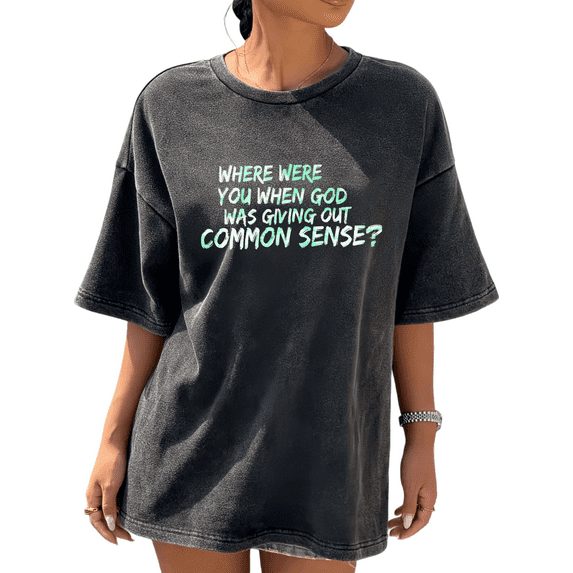 Black Washed Print Tshirt Graphic Tees Classic Shirts S-2XL Mint Green ...