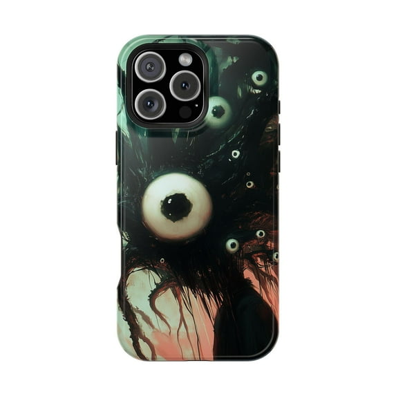Black Watcher Abstract Void Eyeball Art Phone Case with iPhone 17 to 11 ...