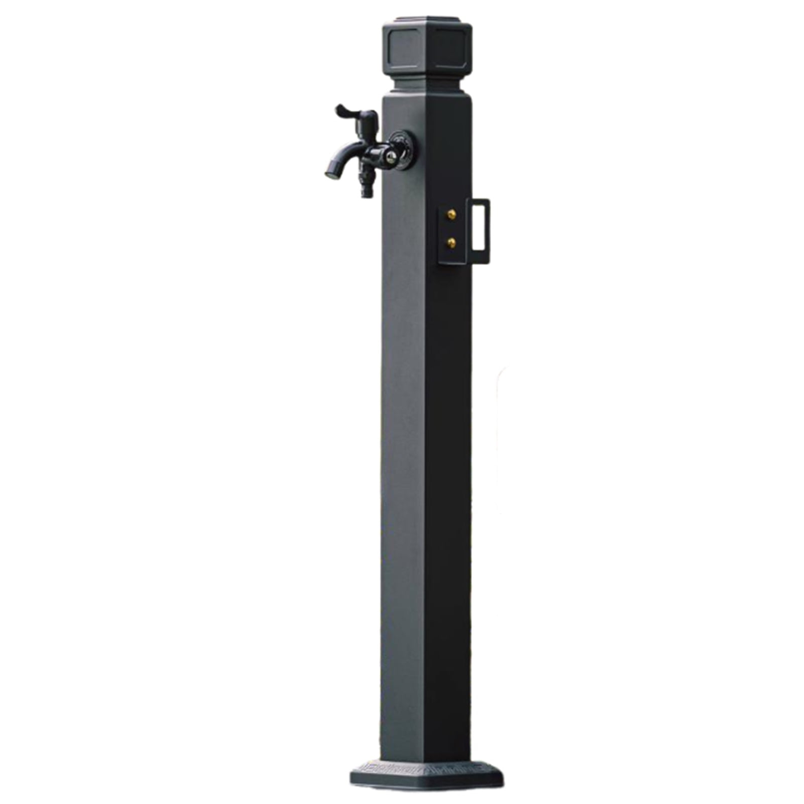Black Water Column Garden, Frost-proof Stainless Steel Outdoor Faucet ...