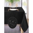 Black Water-Repellent Jacquard Swirl Pattern Tablecloth For Elegant ...