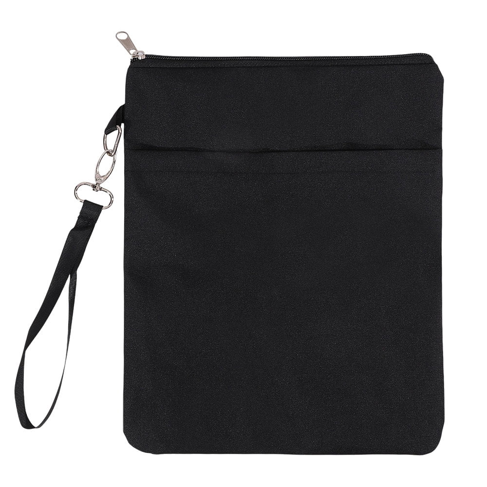 Black Waterproof Book Cover Bag with Zipper Hnadle - Walmart.com