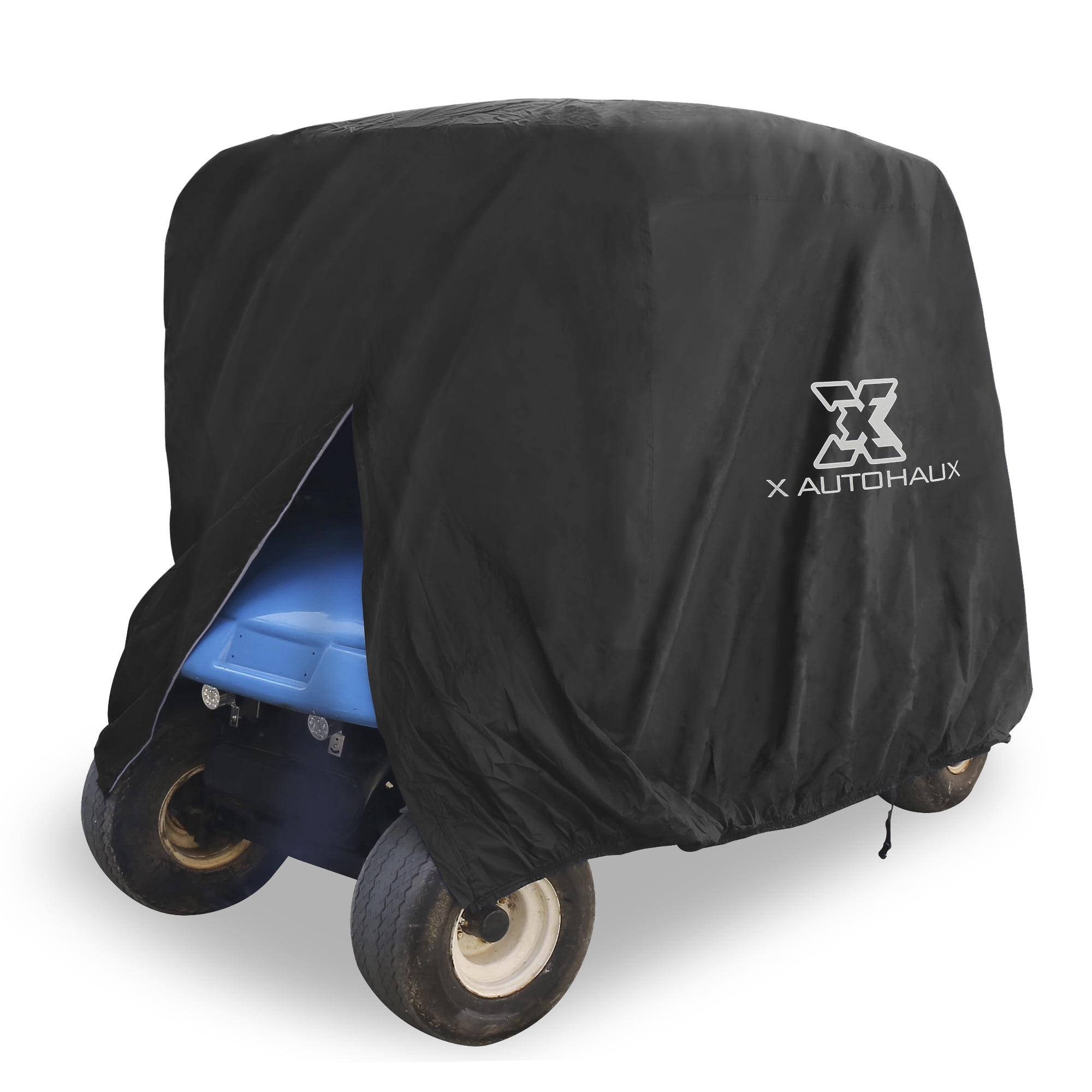 Black Waterproof Outdoor Sun Rain Resistant Golf Cart Protective Cover ...