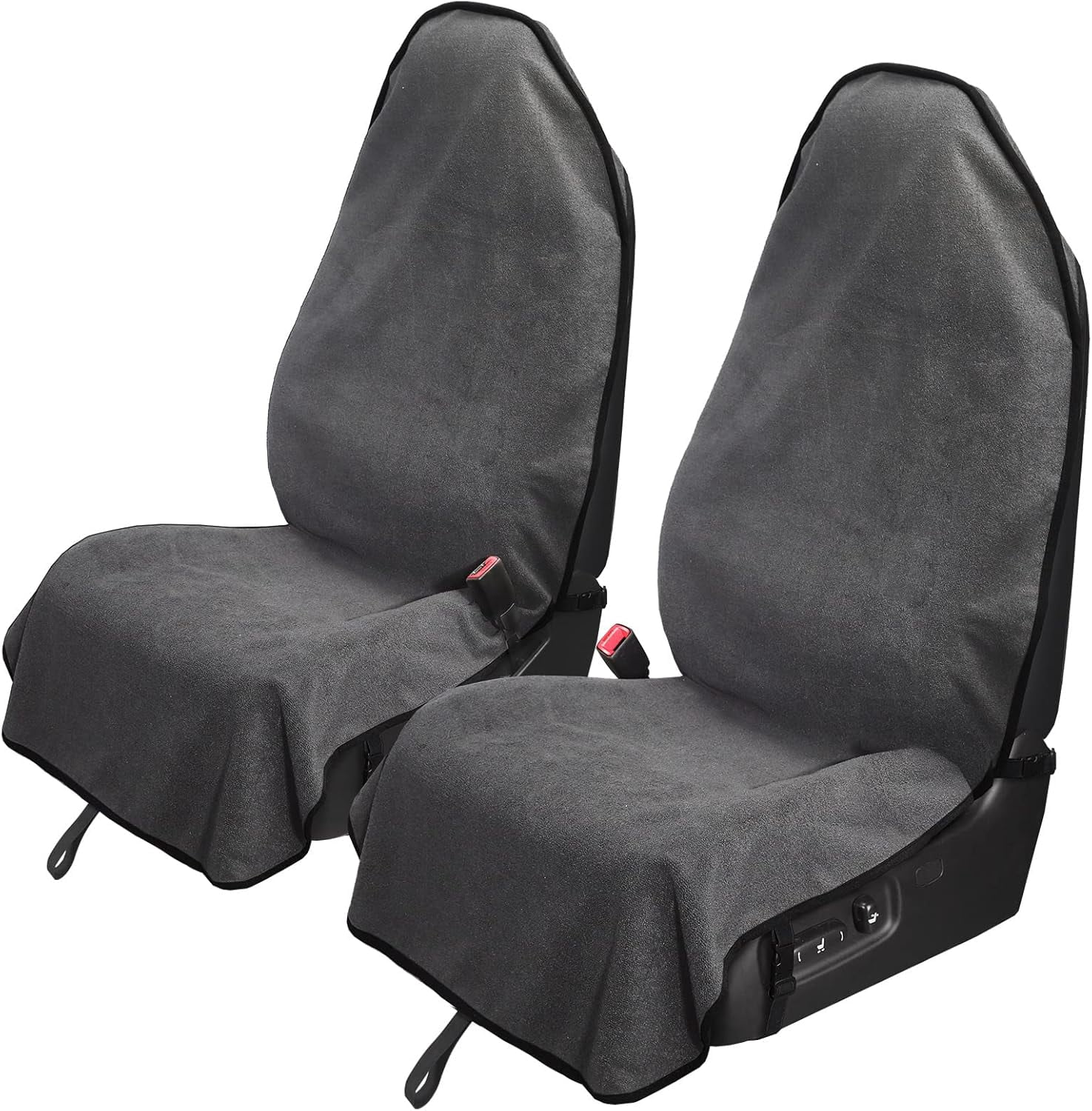 Black Waterproof Sweat Towel Seat Cover Universal Non-Slip for Car ...