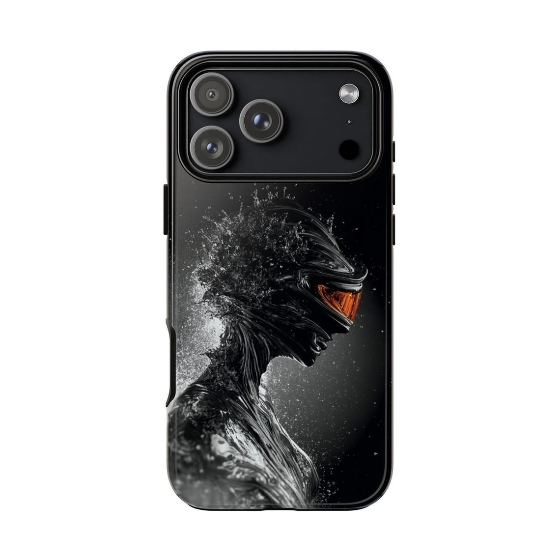 Black Wave Fluid Void Seeker Abstract Flow with iPhone 17 to 11 Pro Max ...