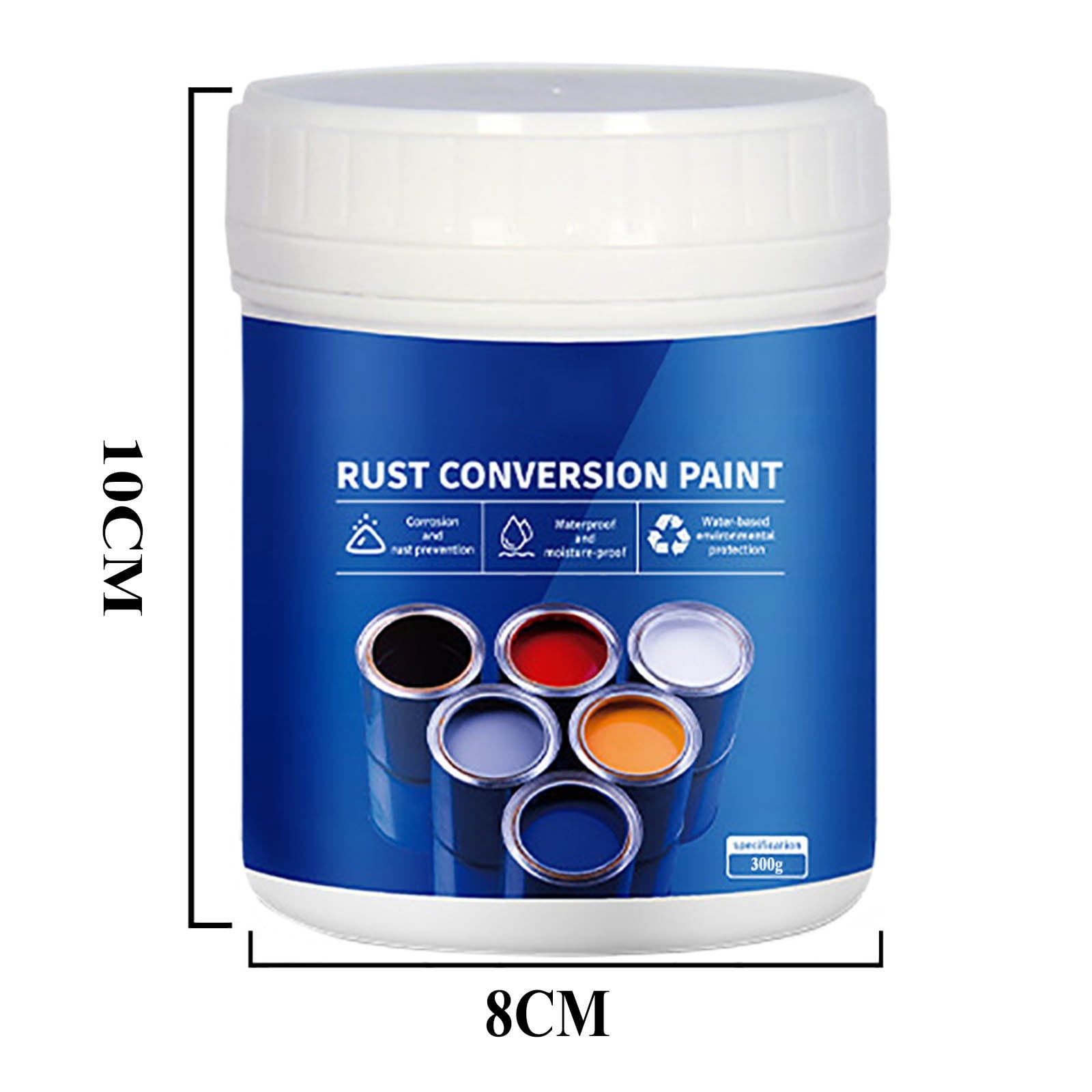 Black Weather Proof Rust Converter Paint For Metal Water-Based Reduce ...