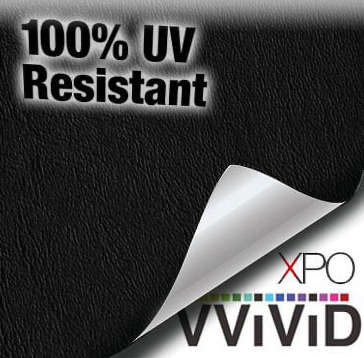 Black Weatherproof Marine Grade Fabric Vinyl Sticker Faux Leather ...