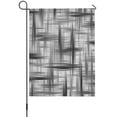 Black Weave Mesh Garden Flags For Outdoor, Modern Minimalist Abstract ...