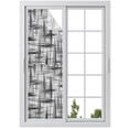 Black Weave Mesh Window Privacy Film, Modern Minimalist Abstract ...