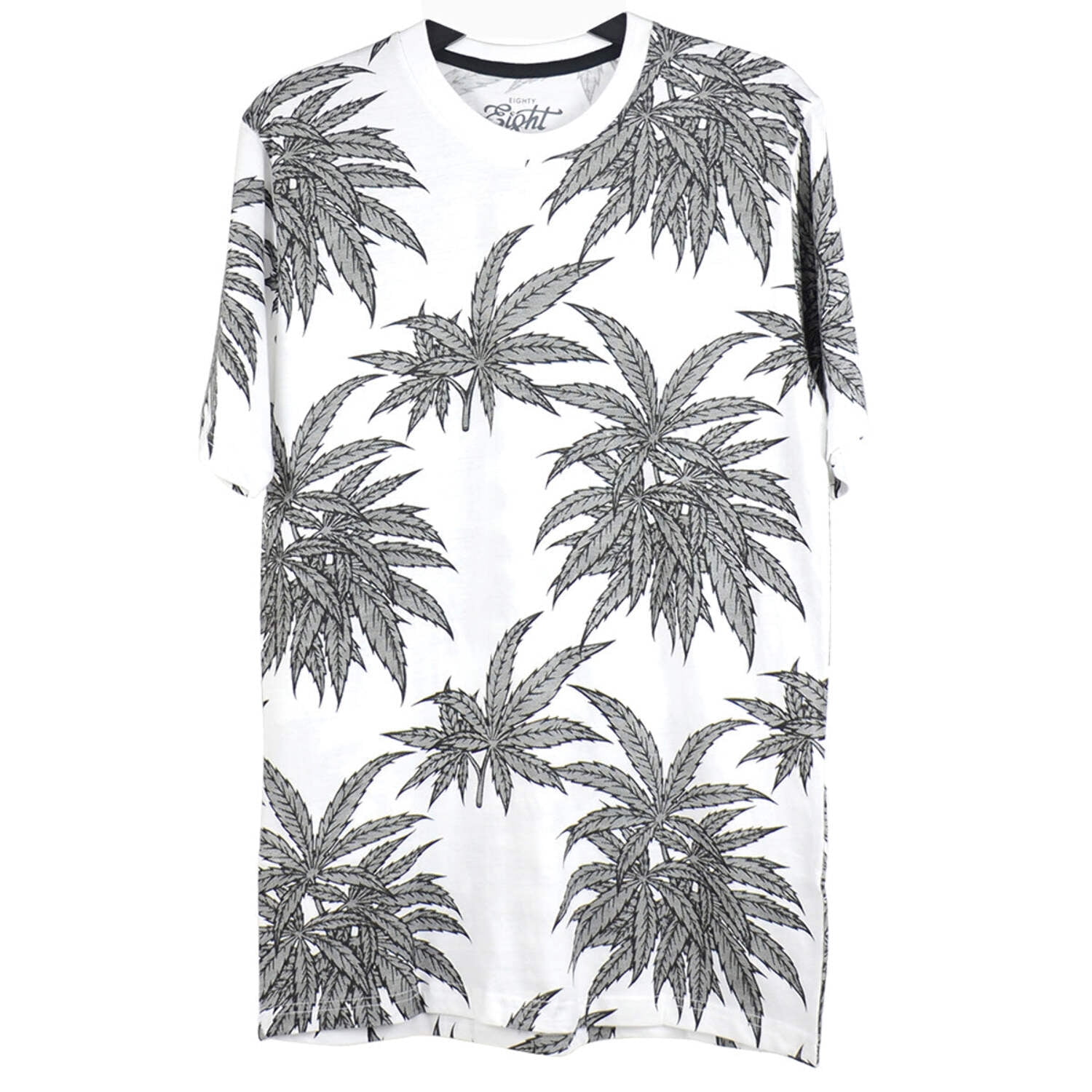 Black Weed Leaf T-Shirt - Walmart.com