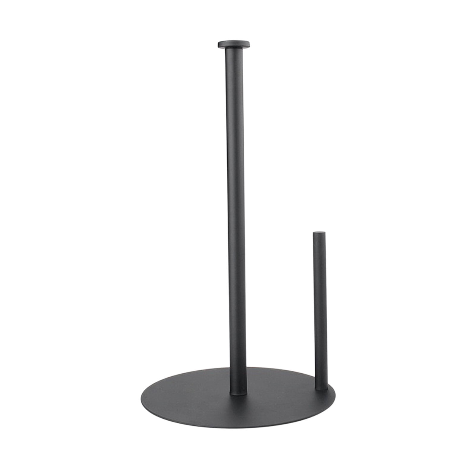 Black Weighted Base Stainless Steel Countertop Paper Towel Holder ...