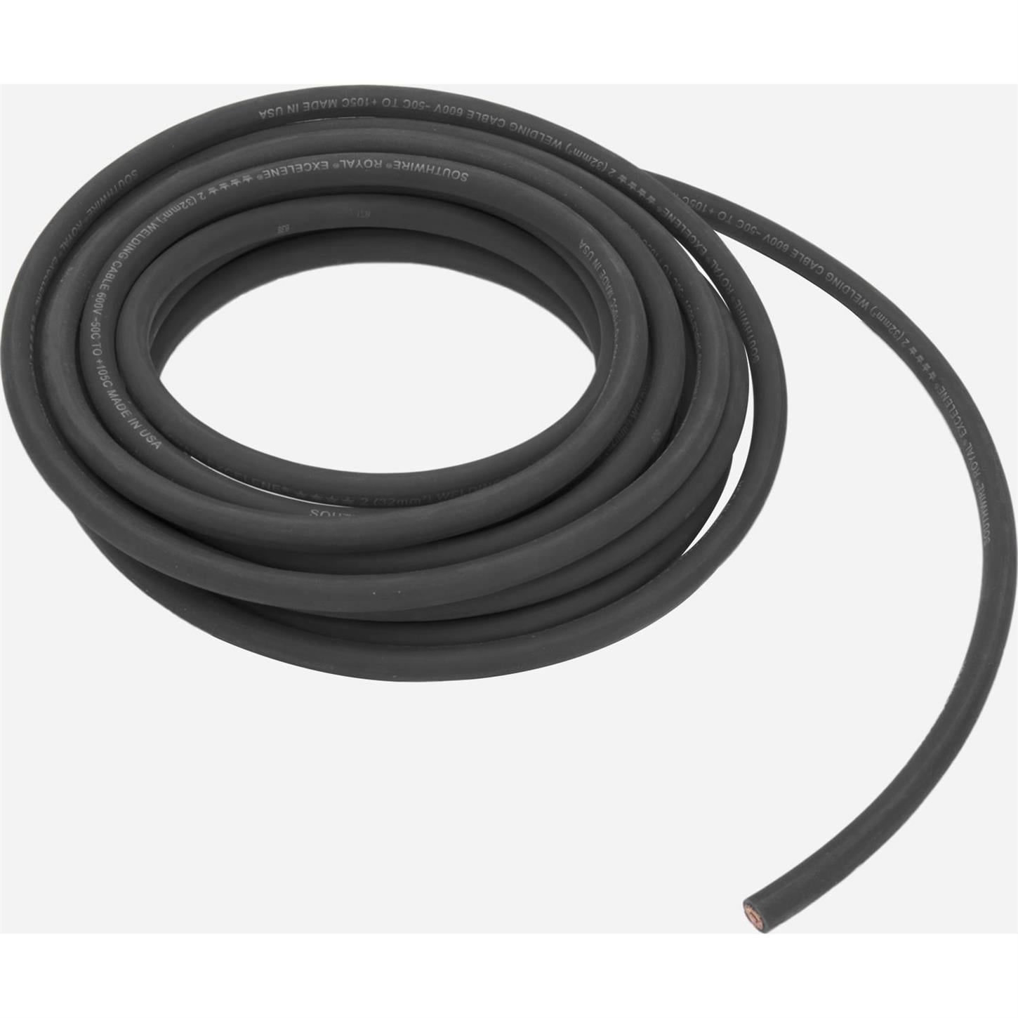 Black Welding Cable - Battery Cable, 25 Foot, 2ga - Walmart.com