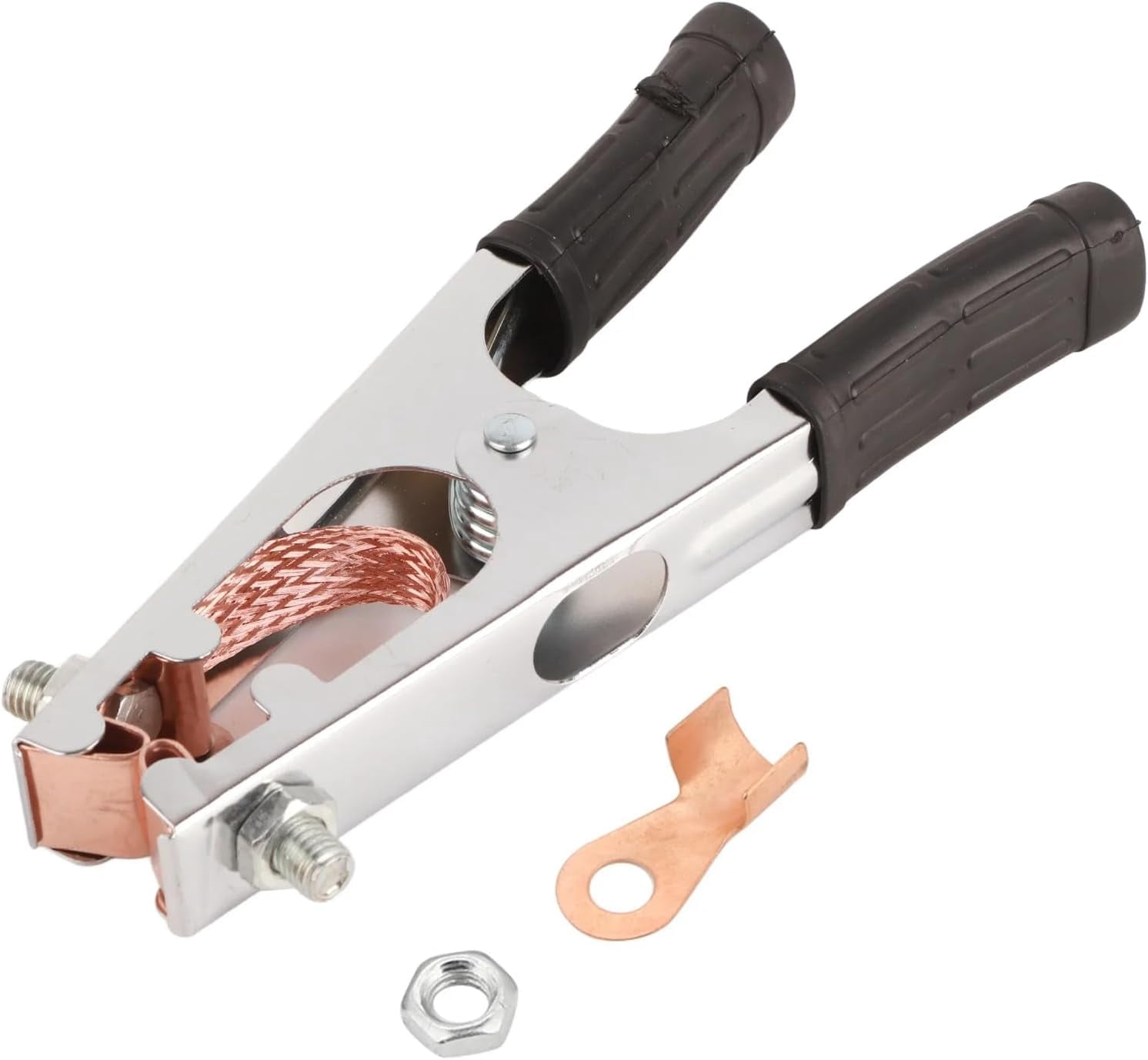 Black Welding Machine Ground Clamp，500a Ground Clamp With Rubber Sleeve ...
