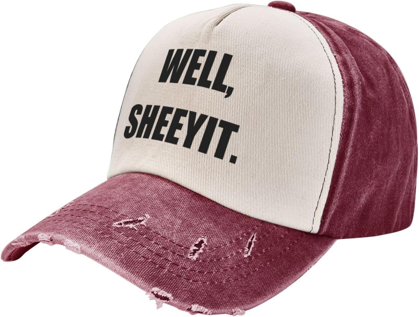 Black Well Sheeyit-Dad Hat Funny Hats Humor Gag Vintage Denim Baseball ...