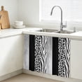 Black Western Cabinet Curtains for Kitchen 11"W x 13"L, Tiger and ...