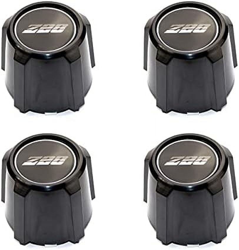 Black Wheel Center Caps Set of 4 Replacements for 1982-1992 Chevrolet ...