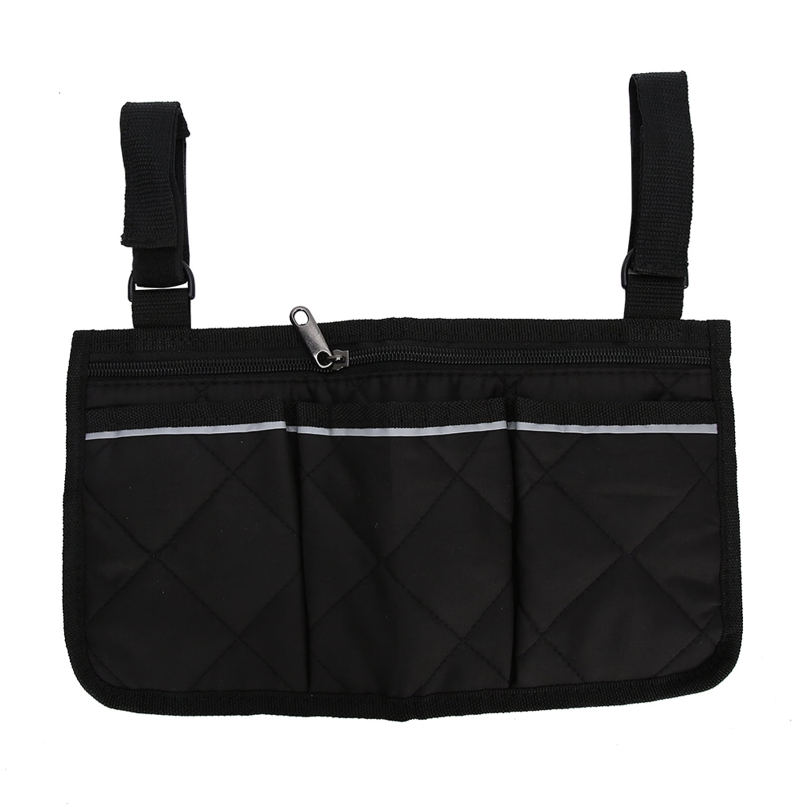 Black Wheelchair Armrest Pouch - Large Capacity Hanging Storage ...
