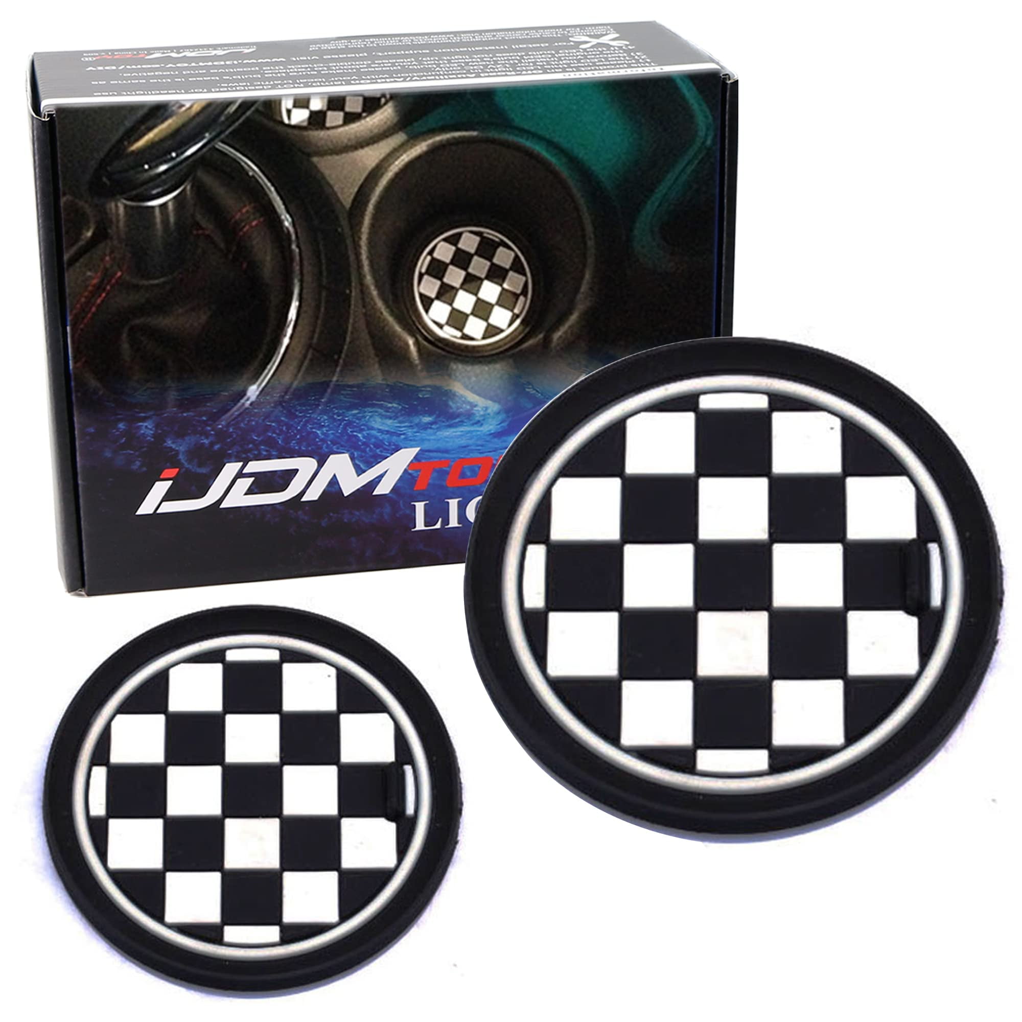 Black/White 73mm Checker Pattern Style Silicone Insert Mats For Mini ...