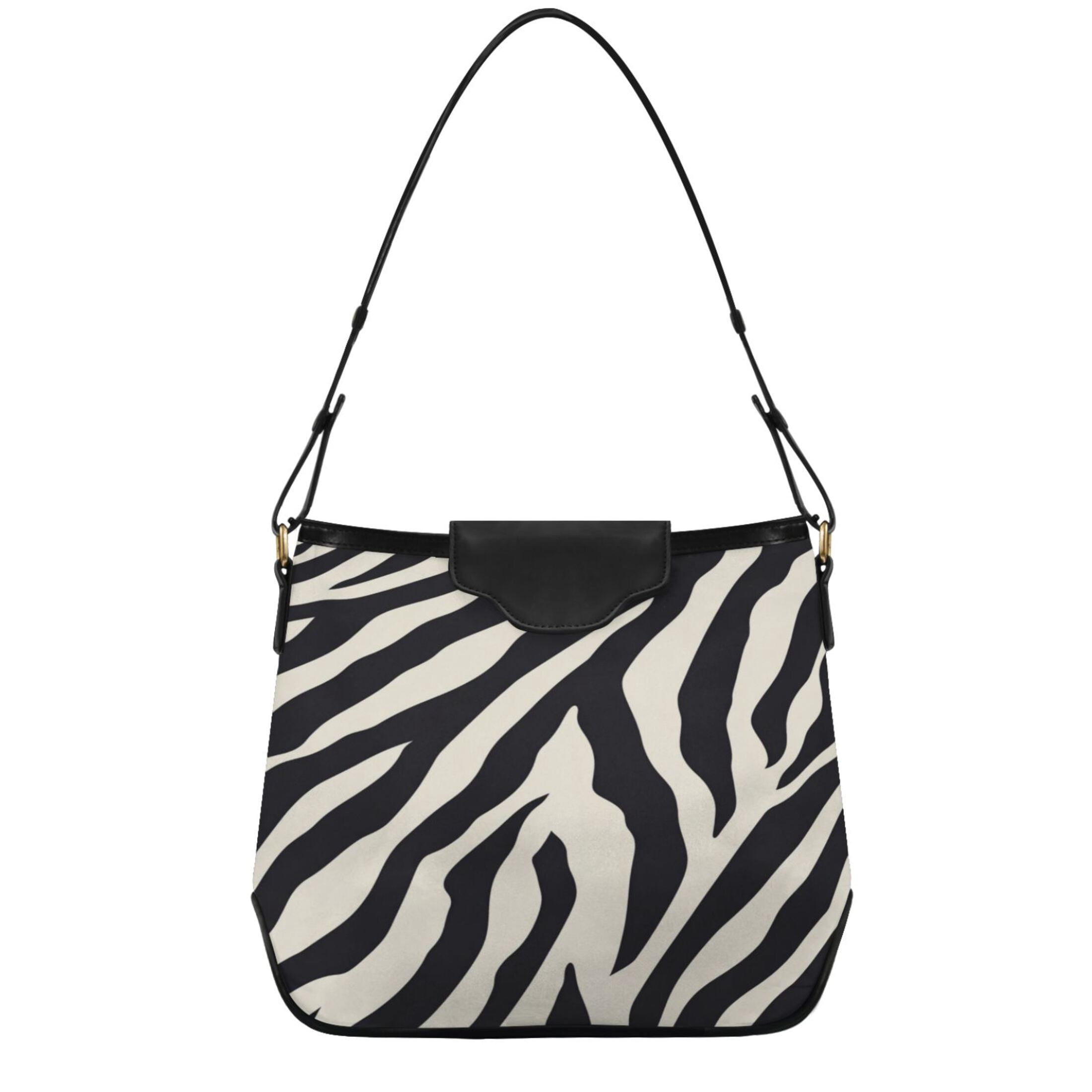 Black White Abstract Zebras Pattern Women's Tote Bag Convertible ...