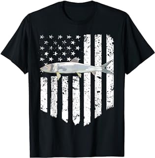 Black White American Flag Bonefish 4th Of July Fish T-Shirt - Walmart.com