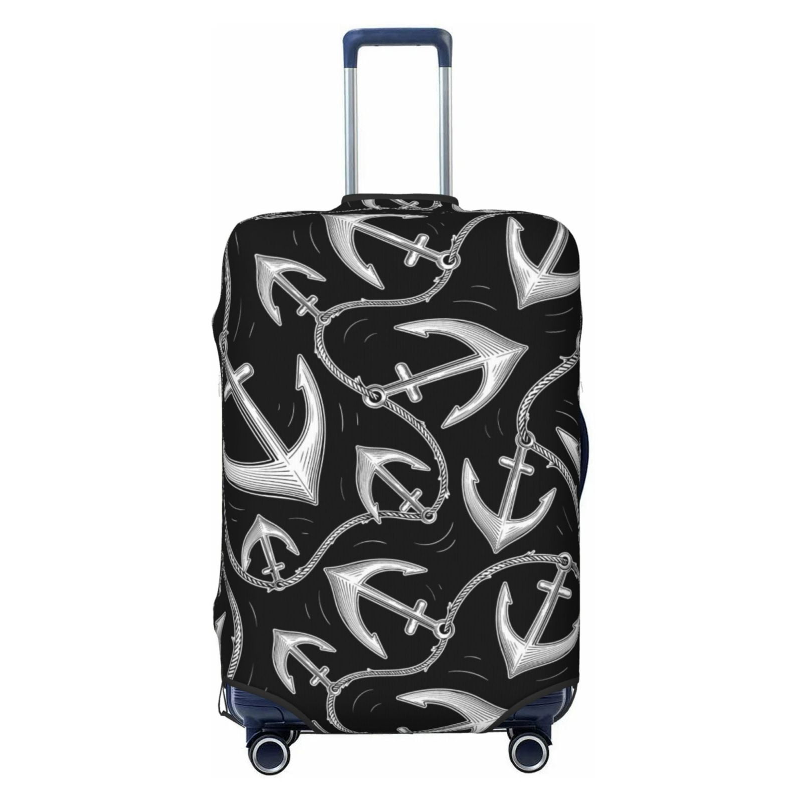 Black White Anchor cool Luggage Cover for Travel Business Trip ...