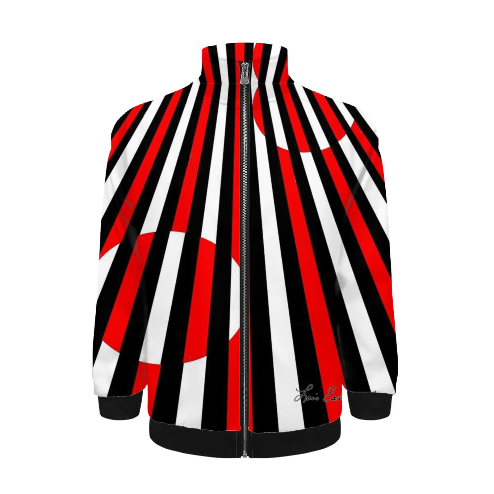 Black White And Red All Over! Jacket Men's Street Cool Long Sleeves ...