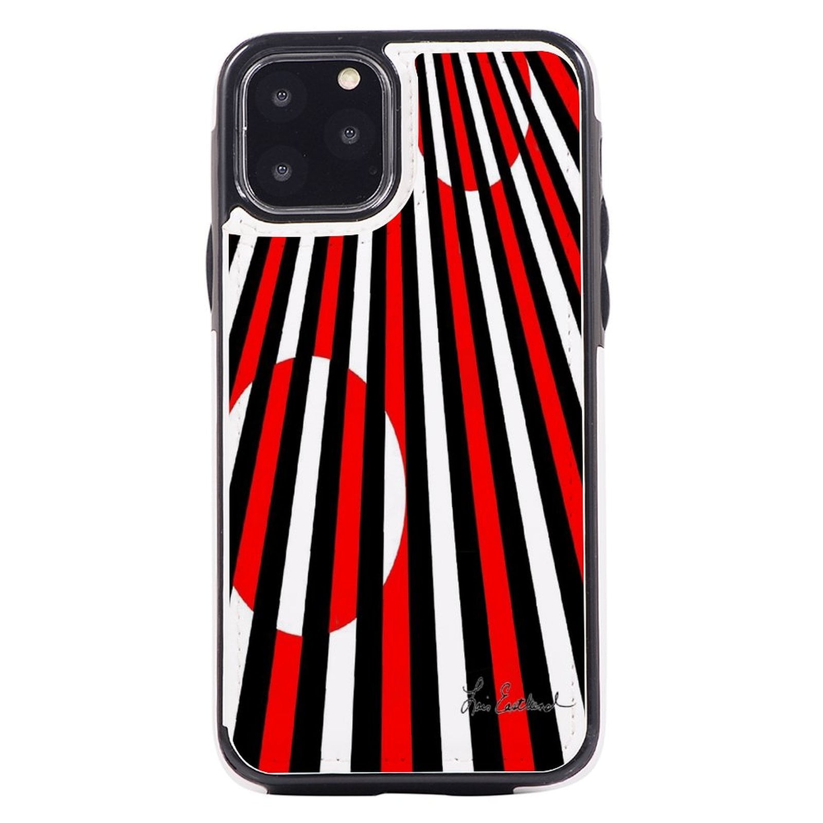 Black White And Red All Over! Leather Wallet Case for iPhone 16 15 14 13 12 11 Pro Max Wallet ...