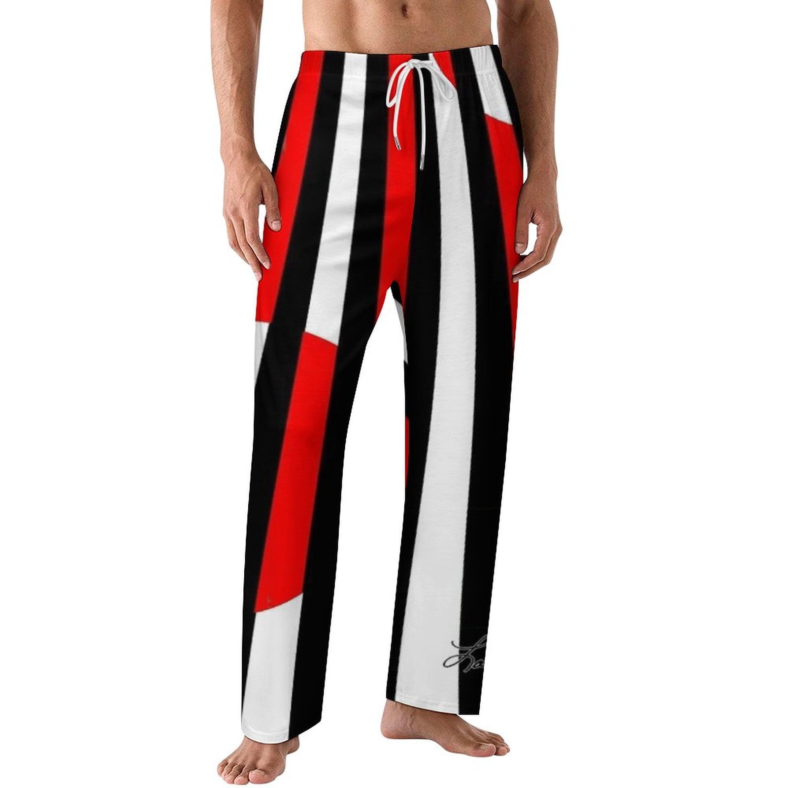 Black White And Red All Over! Mens Pajamas Pajama Pants Mens Sleepwear ...