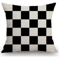 Black and White Art Design Checkered Rustic Farmhouse Style Decorative ...