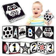 Sassy Look Book Baby Photo Album with High Contrast Patterns Holds 6 ...