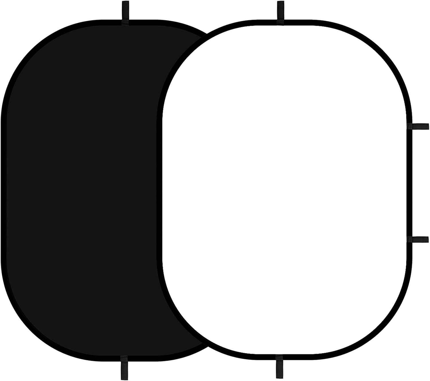 Black White Backdrop 59x39.3inches Pop Up Collapsible Background with ...