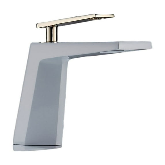 Black White Bathroom Basinfaucet, Hollow Shape Bath Waterfall Faucets ...