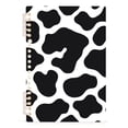 Black White Blocks A5 Notebook Refillable 60 Sheets Detachable Ring ...
