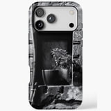 Black White Bonsai Plant Urban Alcove Case iPhone 17 through 11 Pro Max ...