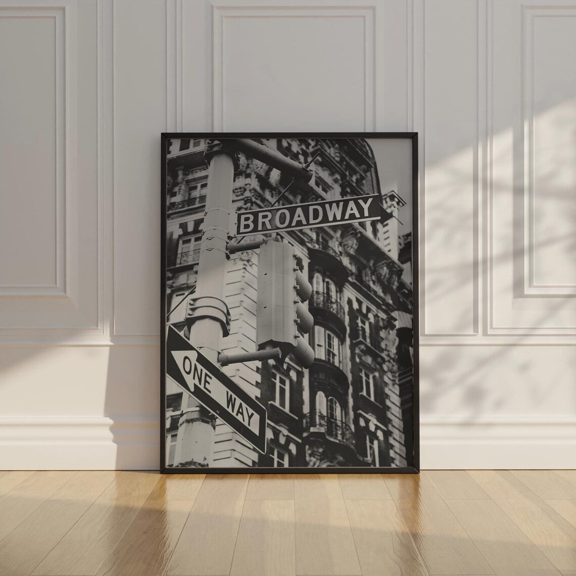 Black White Broadway Times Square New York City Street Sign Graphic ...