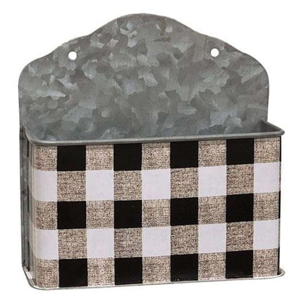 Black White Buffalo Check Mail Bin - Walmart.com
