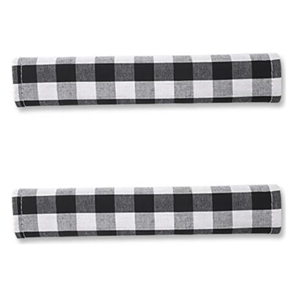 Black White Buffalo Check Refrigerator Door Handle Covers Farmhouse ...