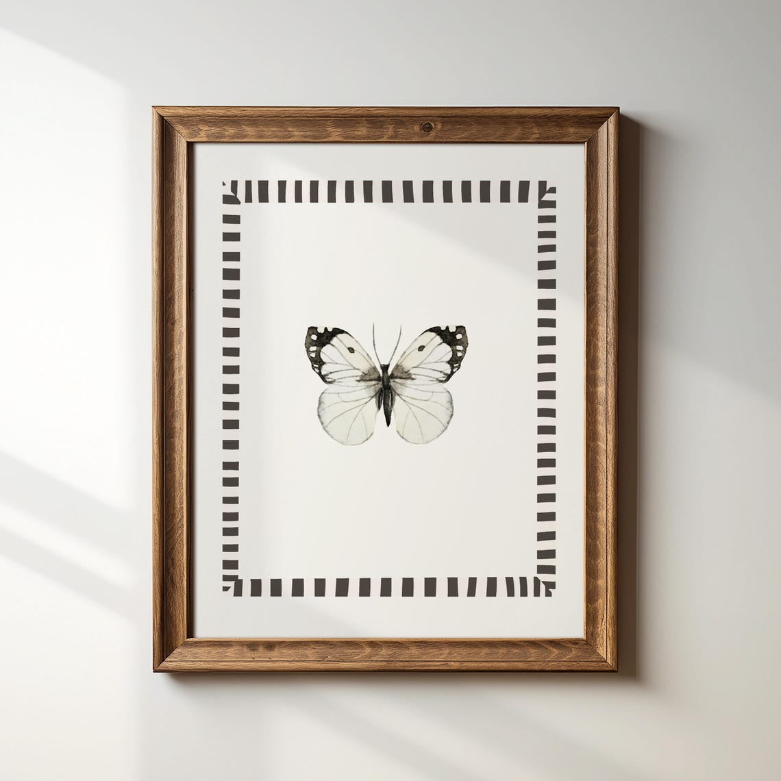 Black And White, Butterfly Print, Vertical, Art Print, Vintage, English ...