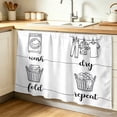 Black White Cabinet Curtains for Shelves, Cartoon Farmhouse Retro ...