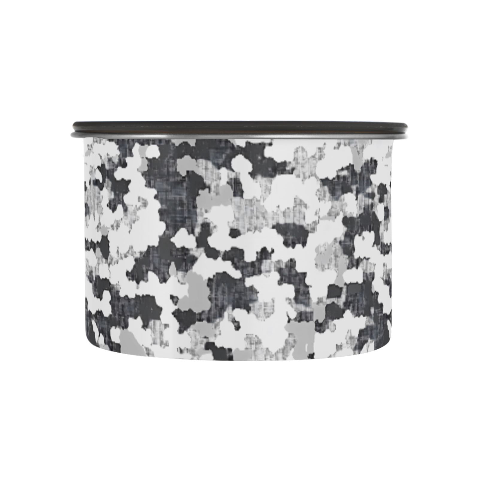 Black White Camouflage Camo Airtight Coffee Bean Canister 17oz Food ...