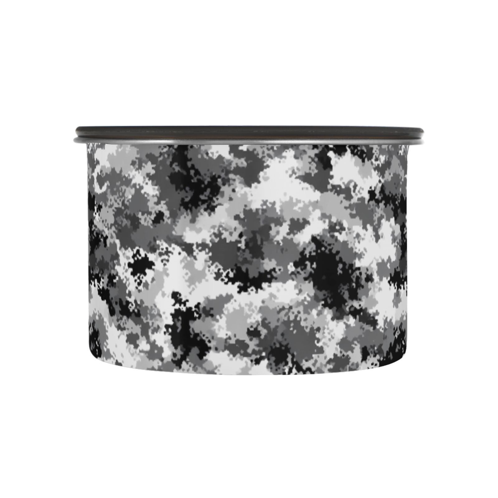 Black and White Camouflage Camo Airtight Coffee Bean Canister 17oz Food ...
