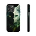 Black & White Cat with Night Galaxy Stars Phone Case for iPhone 11,12 ...
