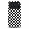 Black White Checkerboard Tough Case for Apple iPhone, Dual-Layer ...