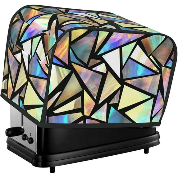 Black White Checkered 2 Slice Toaster Cover, Waterproof Dust Cover For ...