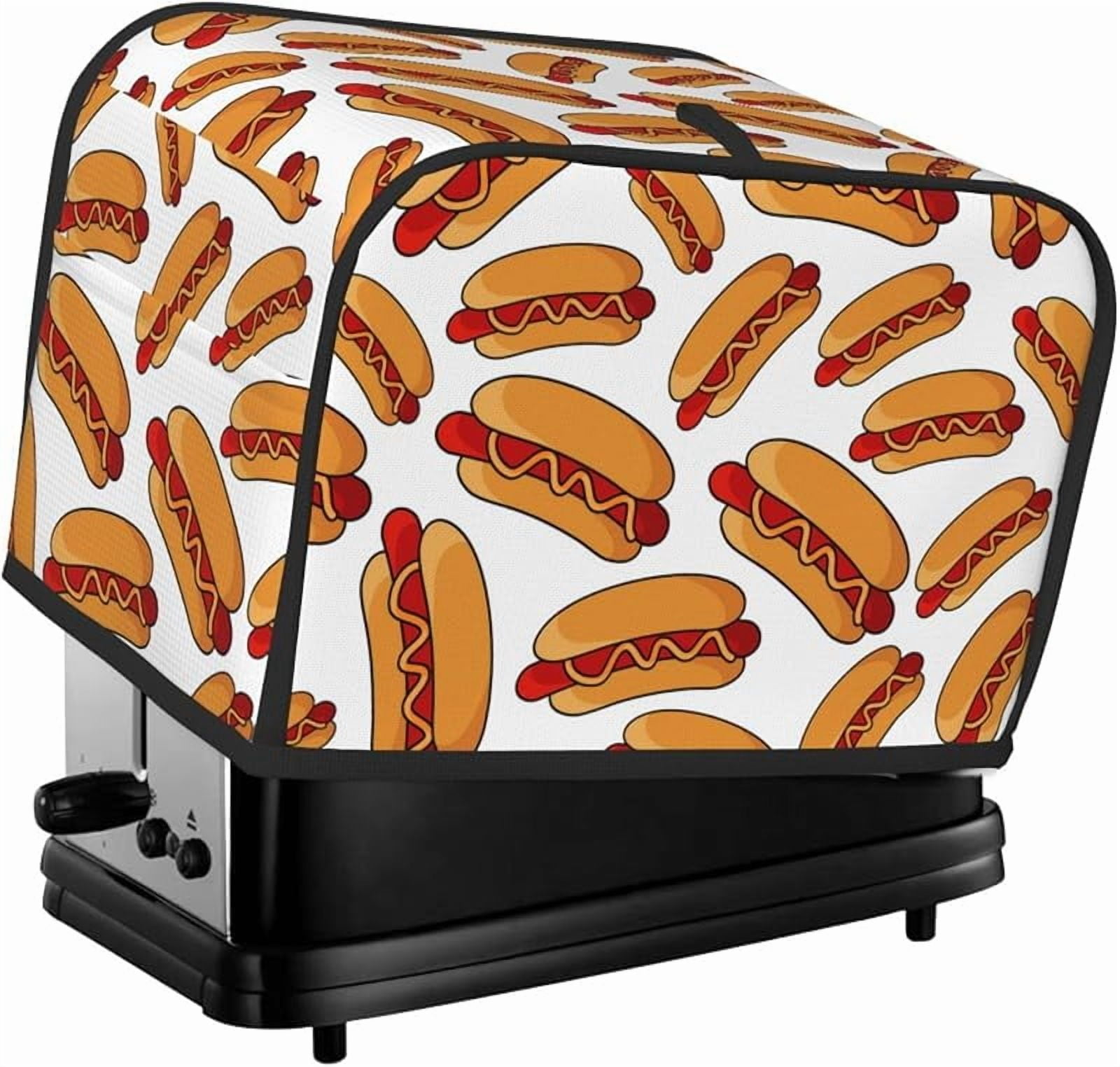 Black White Checkered 2 Slice Toaster Cover, Waterproof Dust Cover For ...